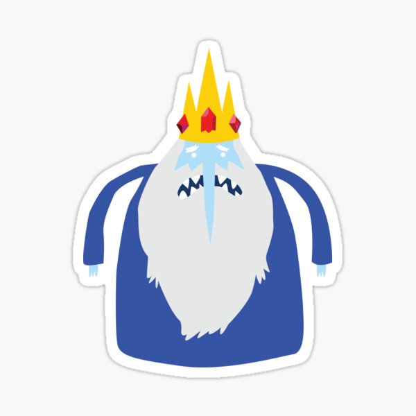 " Minimalistic Ice King | Adventure Time " Sticker for Sale by ...