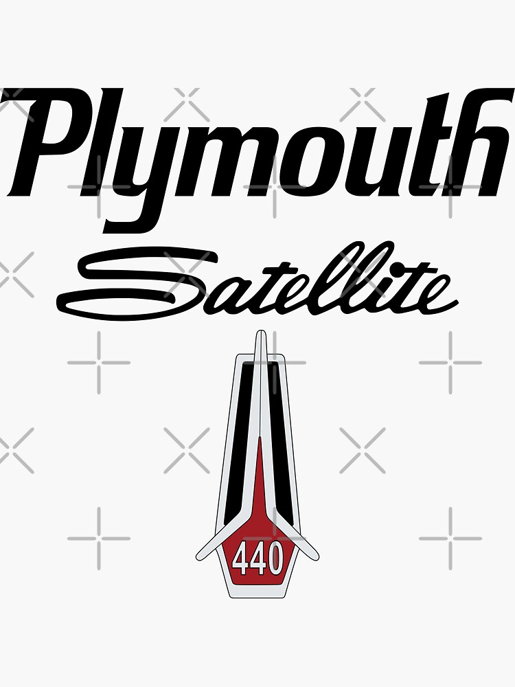 "Plymouth Satellite 440" Sticker for Sale by ItsMeRuva | Redbubble