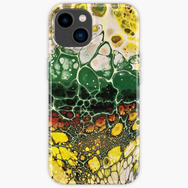 "Green and Yellow Lava | Fluid Art" iPhone Case for Sale by acrylicartp ...