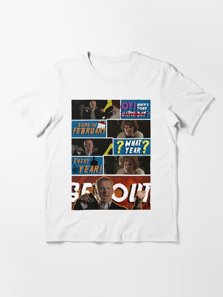 "Hot Fuzz - Birthday Quizz" T-shirt for Sale by RocketBrother ...