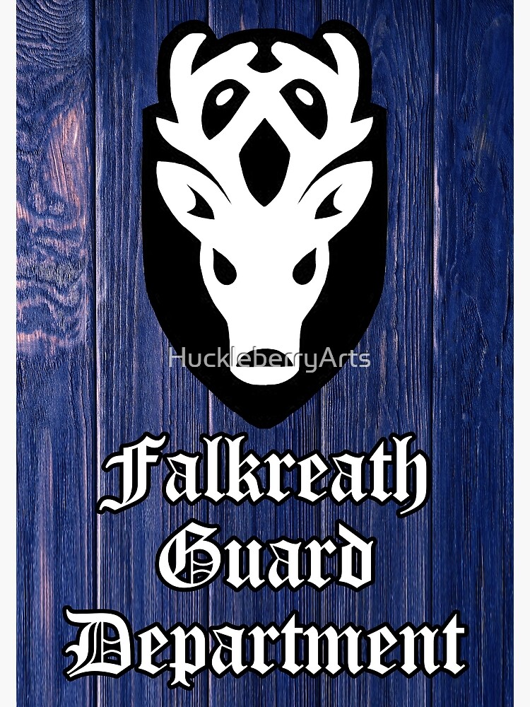 "Falkreath Guard's Department Shield (Skyrim)" Framed Art Print by ...
