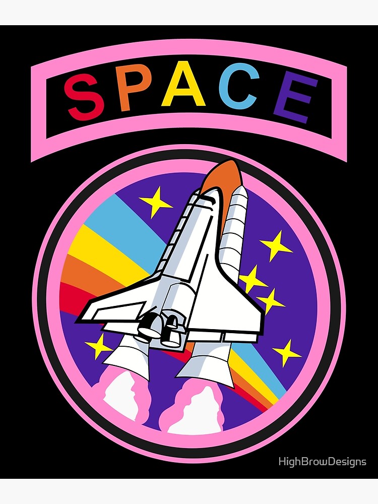 "Space Ranger Tab Rainbow Patch for Dark" Poster by HighBrowDesigns ...