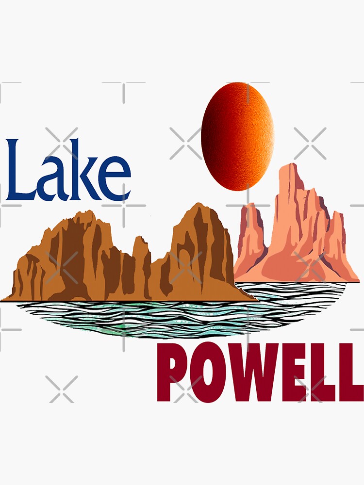 "LOVE LAKE POWELL" Sticker for Sale by NINUNO | Redbubble