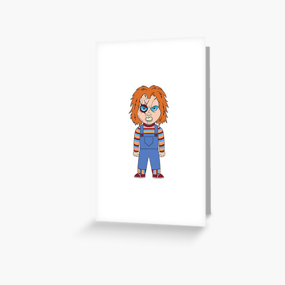 "Cartoon Chucky Doll " Greeting Card by Foxygrandma69 | Redbubble