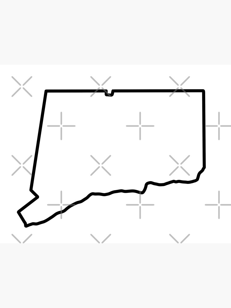 "Connecticut State Outline " Poster for Sale by chocmusings | Redbubble