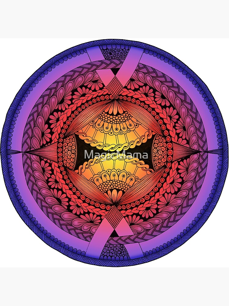 "Molten Core Mandala" Poster for Sale by MagicMama | Redbubble