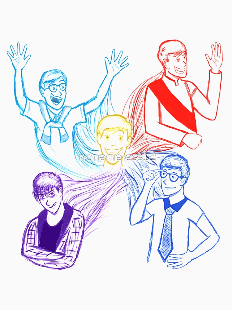 "Sanders Sides (No background)" T-shirt for Sale by nonameless12 ...