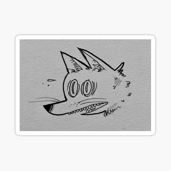 "foxy man is late" Sticker for Sale by cleanmailbox | Redbubble