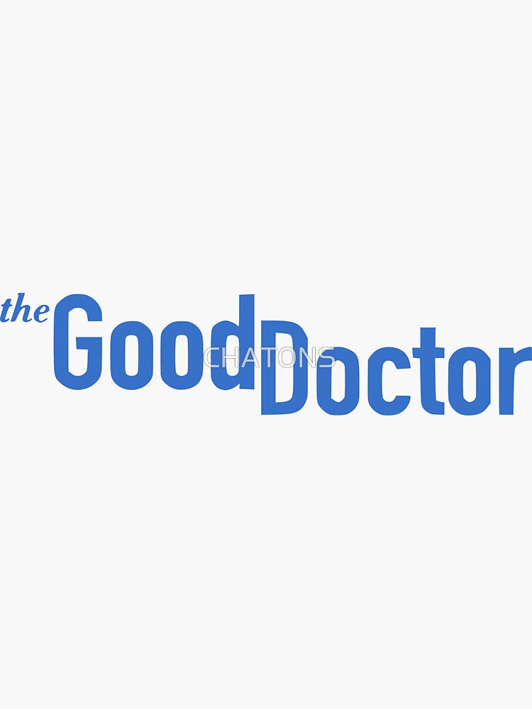 "The good doctor logo" Sticker by DrawPaw | Redbubble