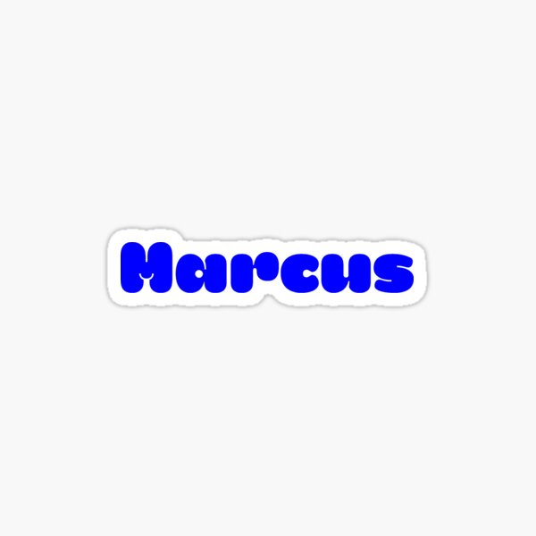 "Marcus" Sticker for Sale by Shalomjoy | Redbubble