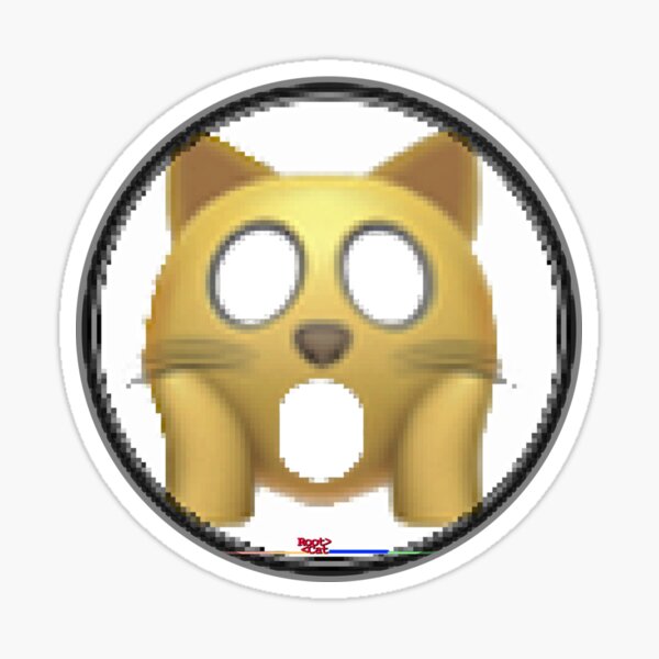 "ScreamCat emoji (one)" Sticker by Grimm-Land | Redbubble