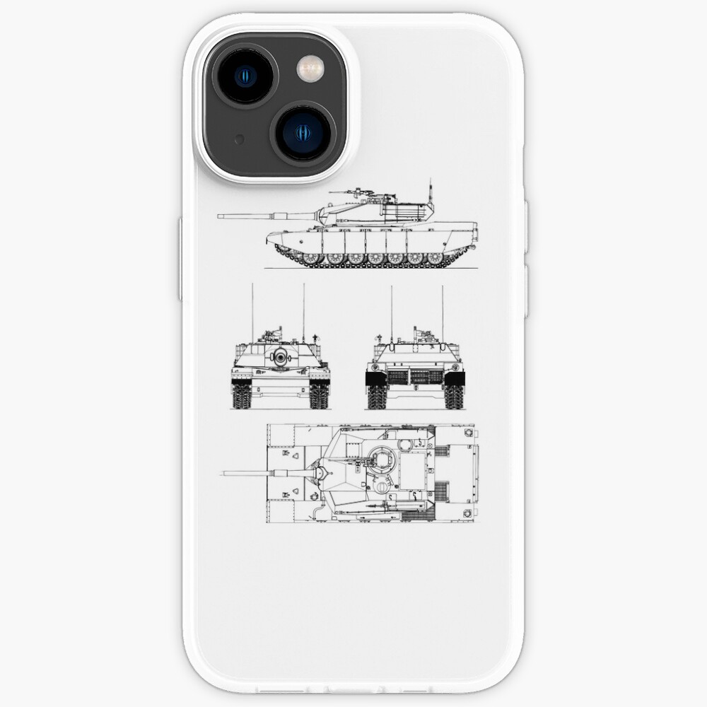 "M1 Abrams Blueprints" iPhone Case for Sale by BiggDesign | Redbubble