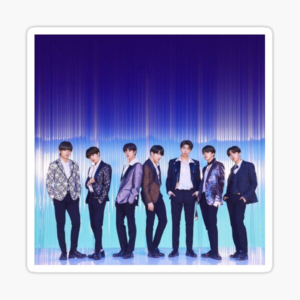 "BTS // OT7" Sticker by lyshoseok | Redbubble