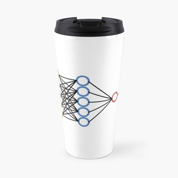 "Neural Network- Machine Learning" Travel Mug by psychometrics | Redbubble