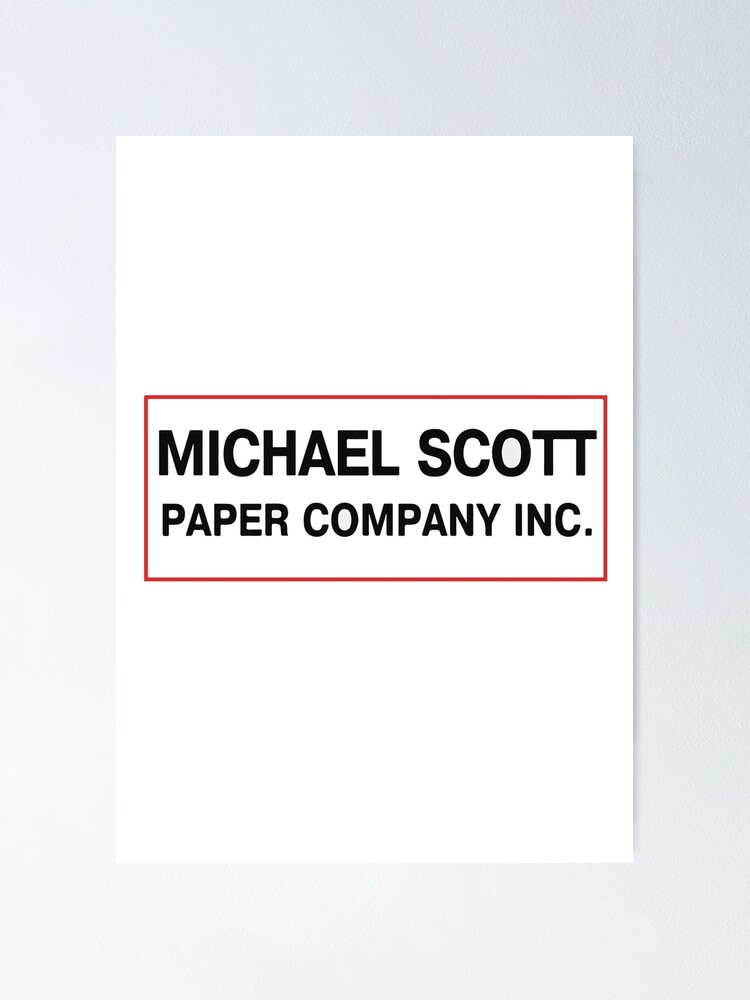 "Michael Scott Paper Company - The Office US" Poster by PhotoshopDraziw ...