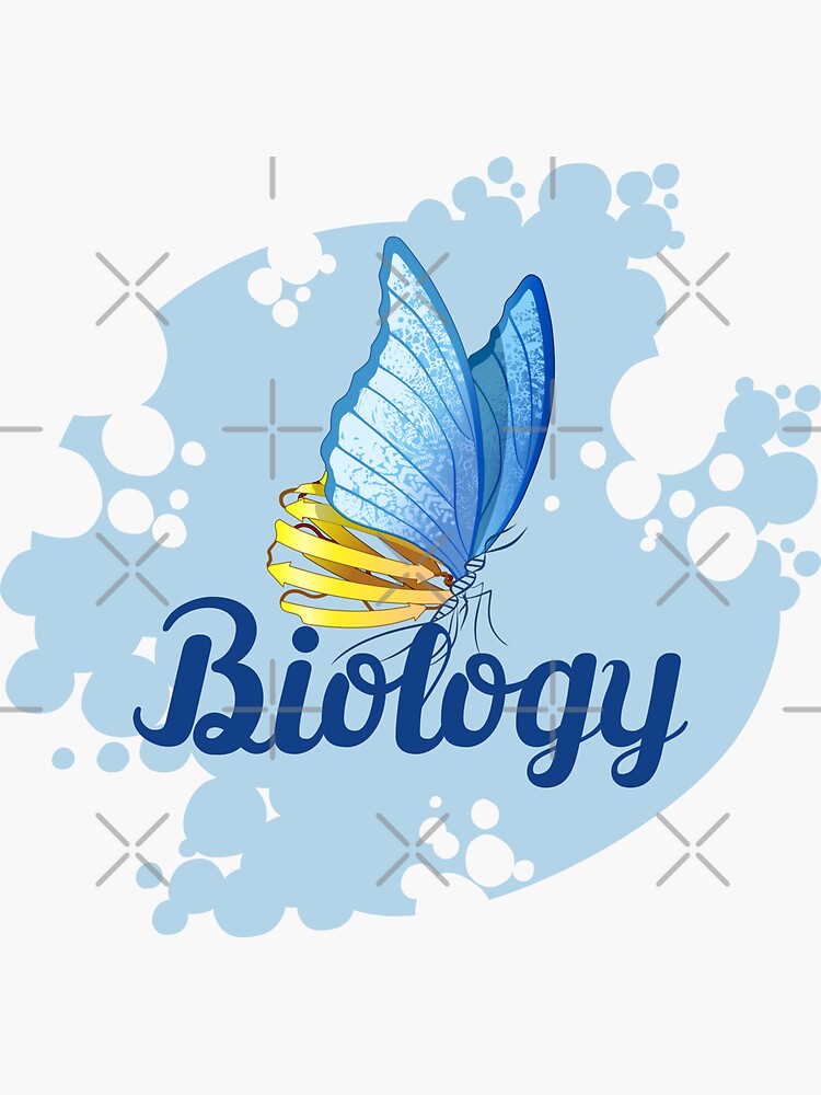 "Biology symbol butterfly" Sticker by workshoppery | Redbubble