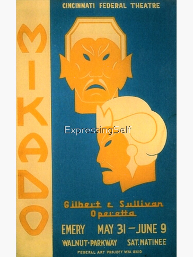 "The Mikado" Sticker for Sale by ExpressingSelf | Redbubble