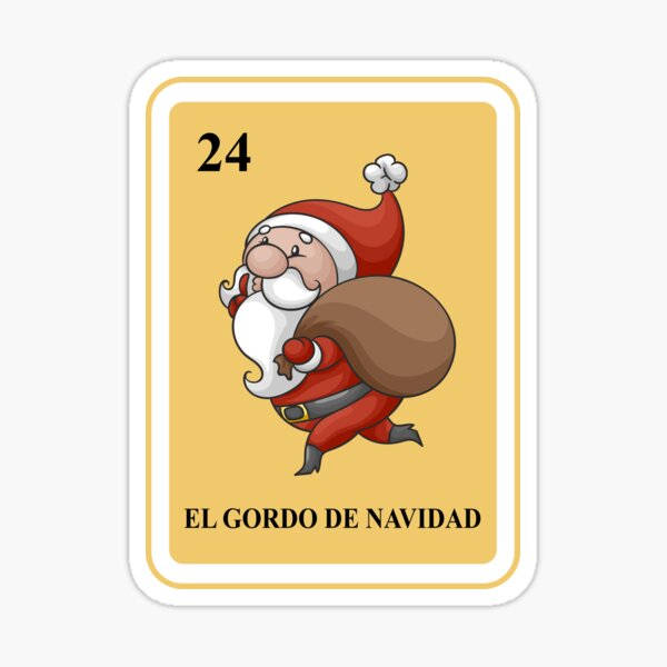 "Mexican El Gordo de Navidad Shirt I Traditional Chirstmas" Sticker by ...