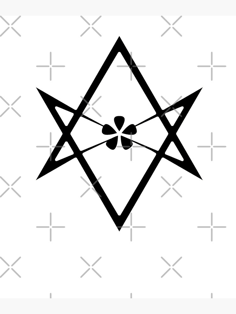 "Aleister Crowleys Thelema Unicursal Hexagram Cross" Art Print by Ice ...