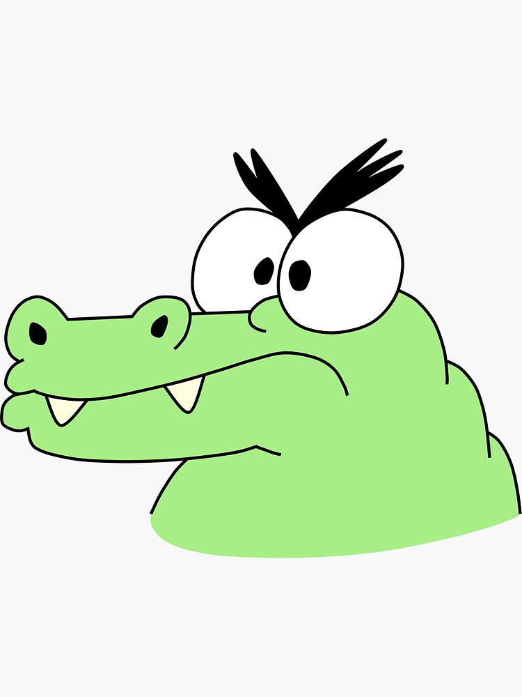 "Grumpy Gator" Sticker by alisachu1742 | Redbubble