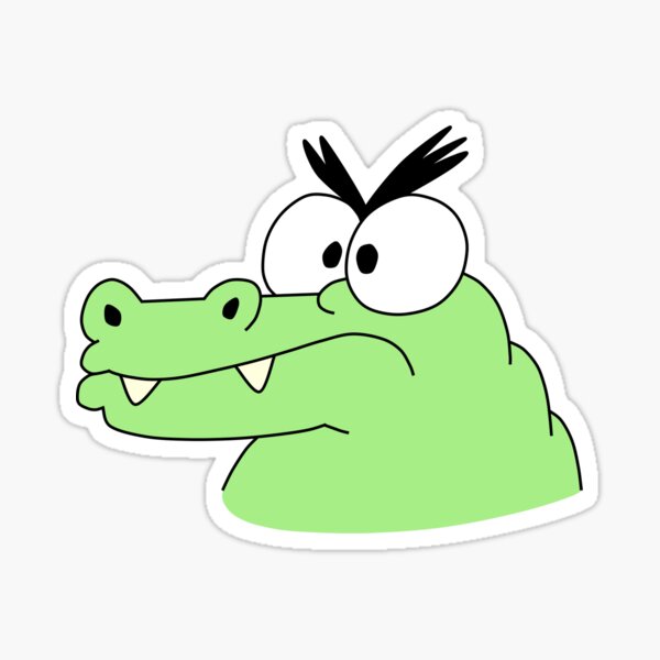"Grumpy Gator" Sticker by alisachu1742 | Redbubble