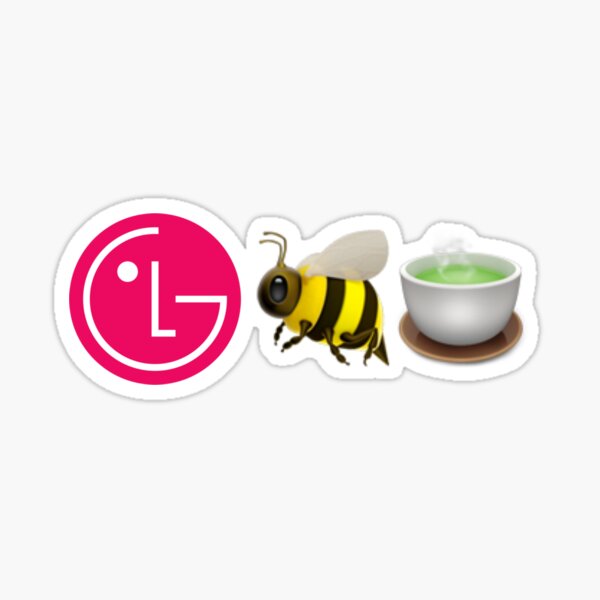 "LG Bee Tea (LGBT) logo design" Sticker for Sale by JamesQuentin ...