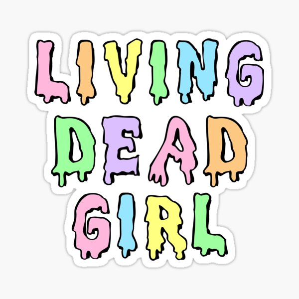 "Living dead girl (pastel)" Sticker for Sale by princessbedelia | Redbubble