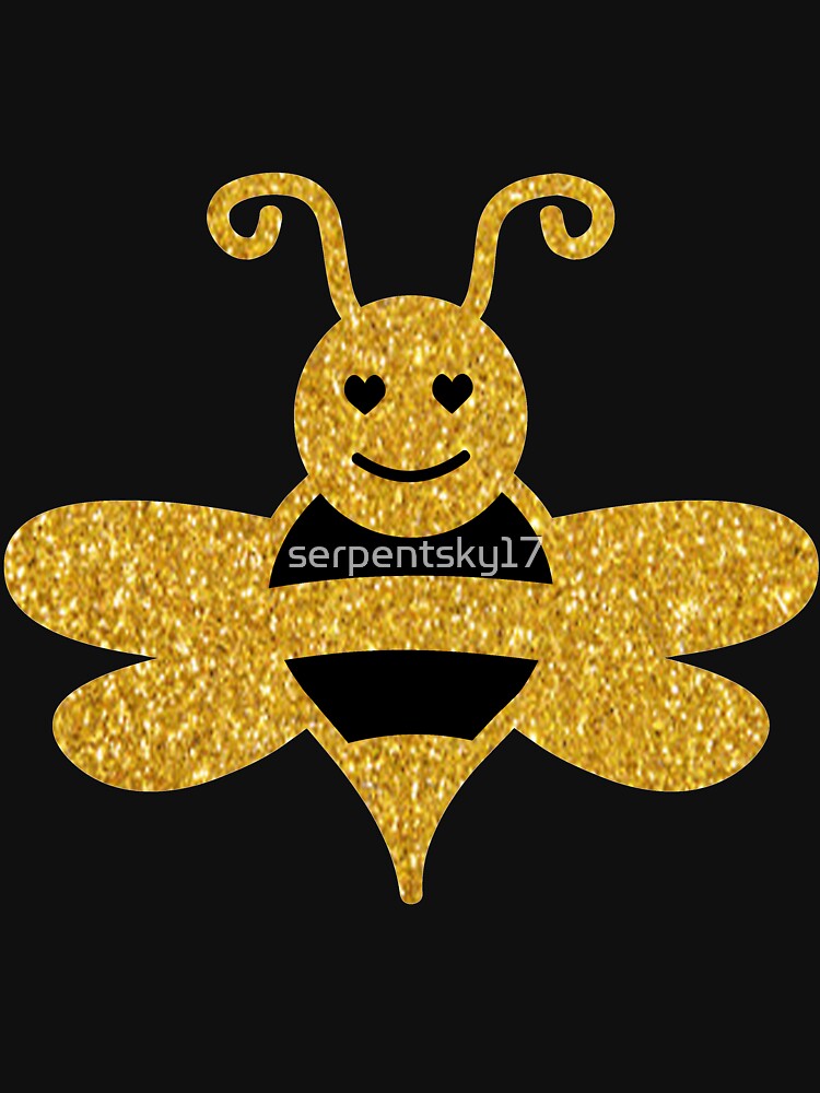 "Gold Glitter Bee" T-shirt by serpentsky17 | Redbubble