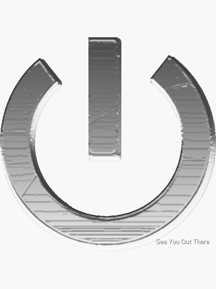 "Power Button" Sticker by robinherrick | Redbubble