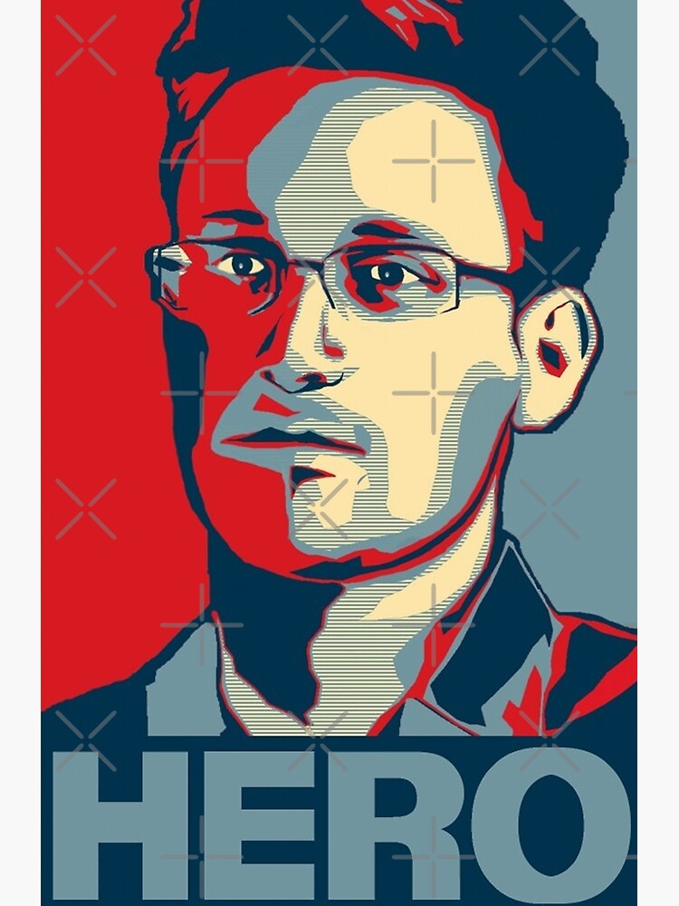 "Edward Snowden Hero Art" Poster for Sale by Desire-inspire | Redbubble
