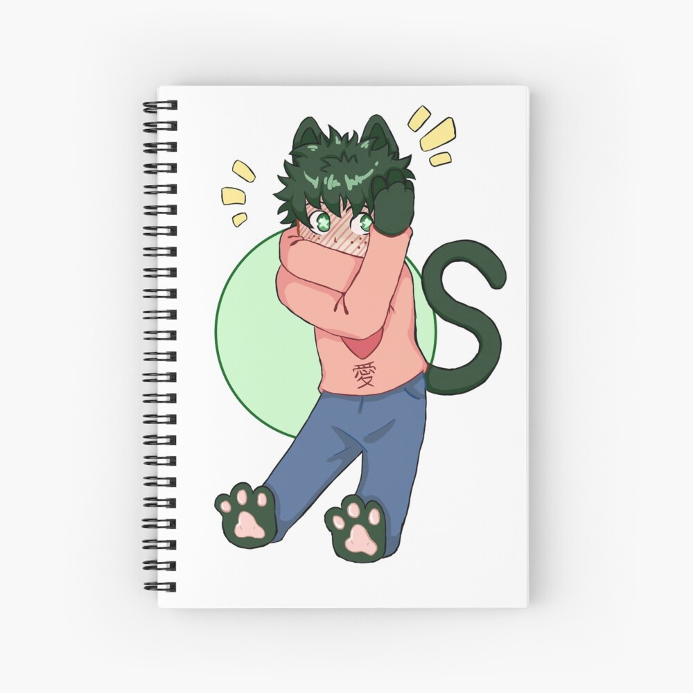 "nya deku" Spiral Notebook by aphotic-witch | Redbubble