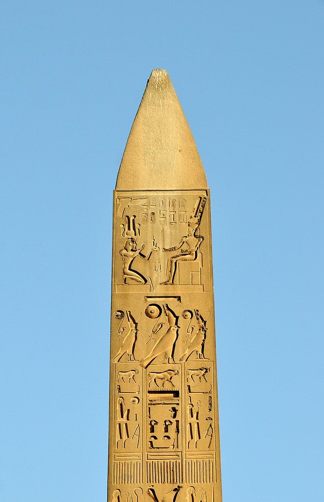 "Red Granite Obelisk at Luxor Temple, Egypt " by Petr Svarc | Redbubble