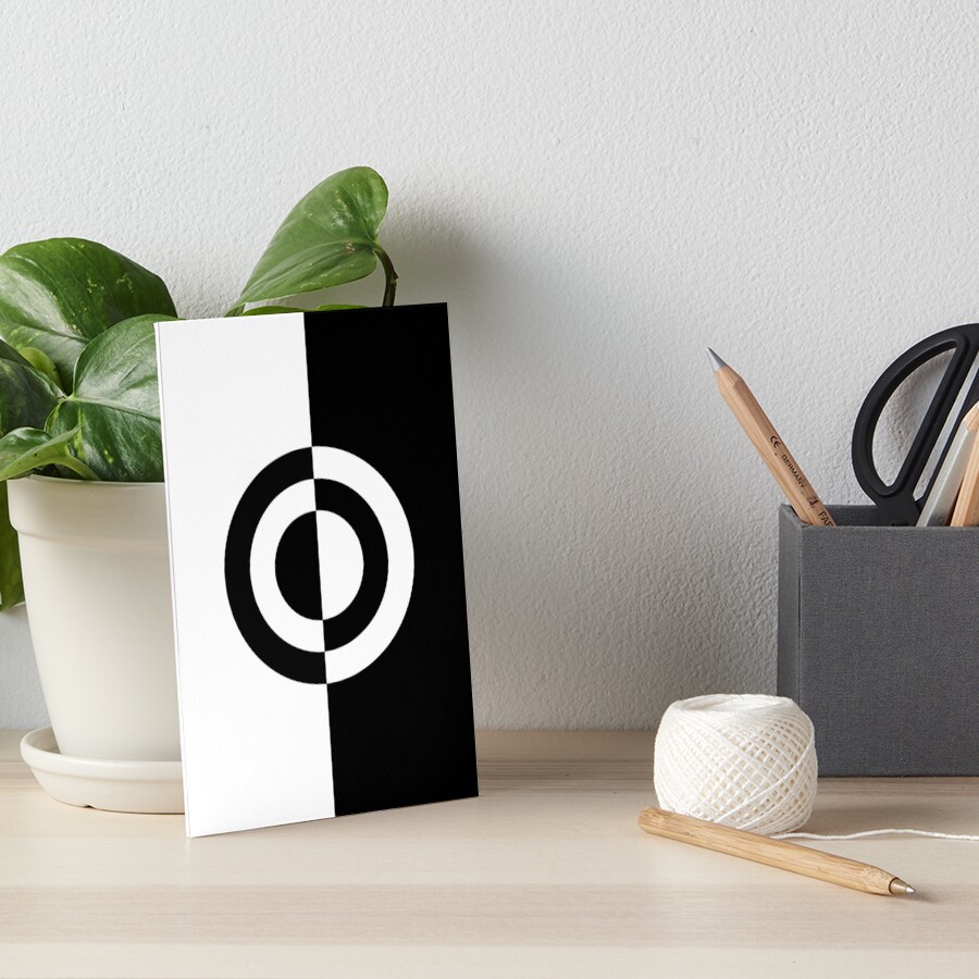"Black and White Target Design" Art Board Print for Sale by ...