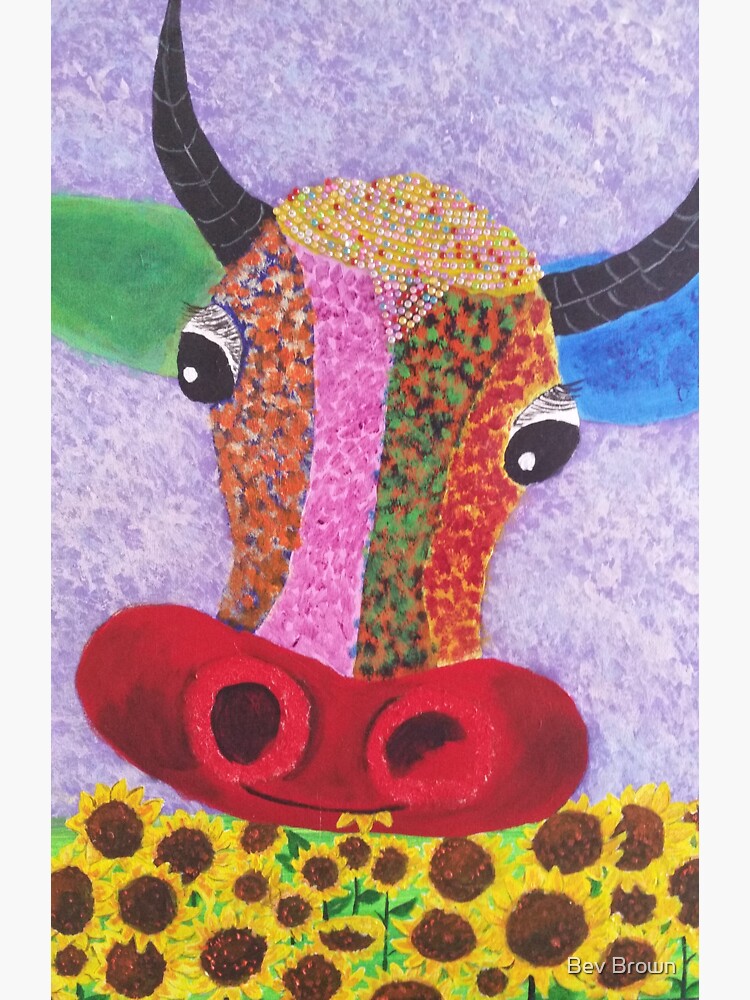 "Princess Cow" Sticker for Sale by BevBrown | Redbubble