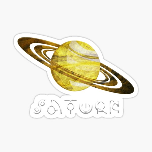 "Space Saturn" Sticker for Sale by AsKartongs | Redbubble