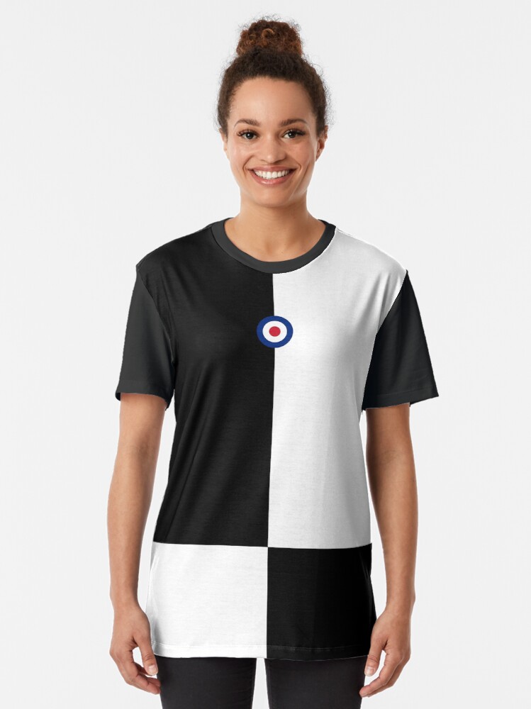 "Mod Four Square Black & White with Mod Logo" Graphic T-Shirt for Sale ...