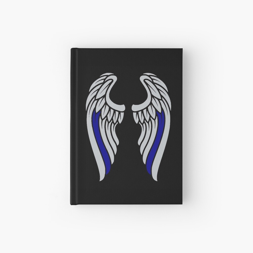 "Thin Blue Line Angel Wings" Hardcover Journal for Sale by ...