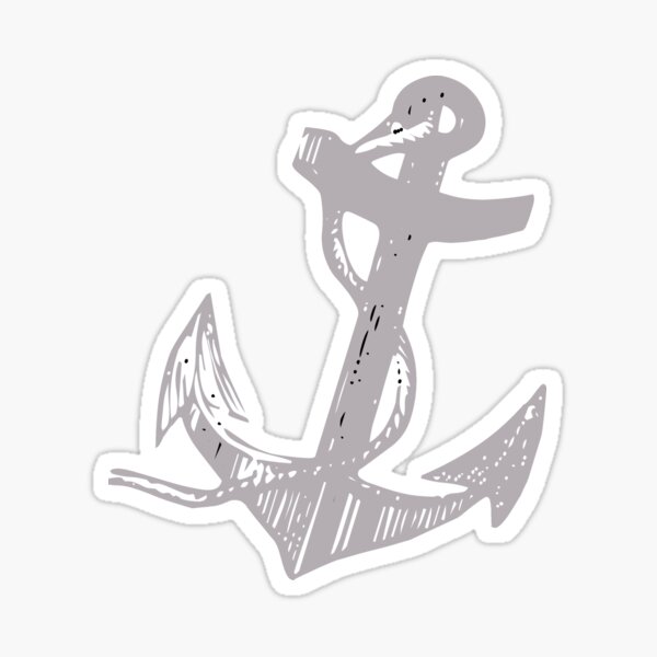 "Stylized Anchor" Sticker for Sale by serpentsky17 | Redbubble
