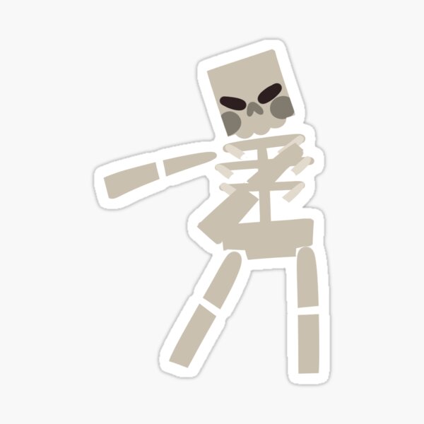 "Minecraft Skeleton Sticker" Sticker for Sale by jeffthekinner | Redbubble