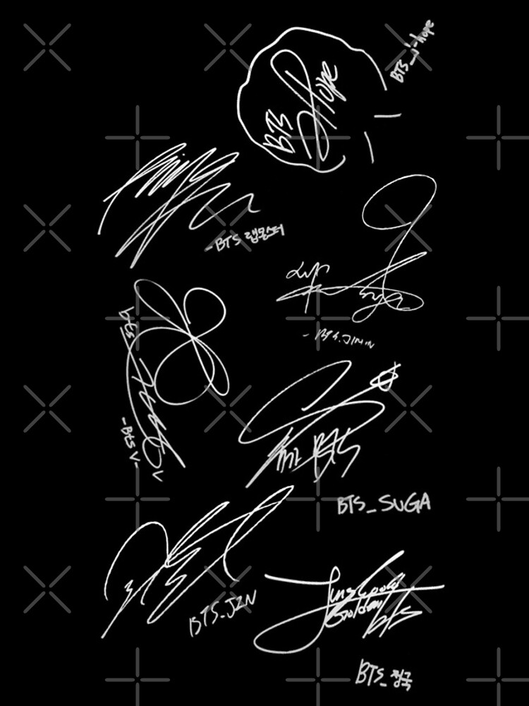 "Bangtan Signatures - Iphone Cases" iPhone Case for Sale by ...