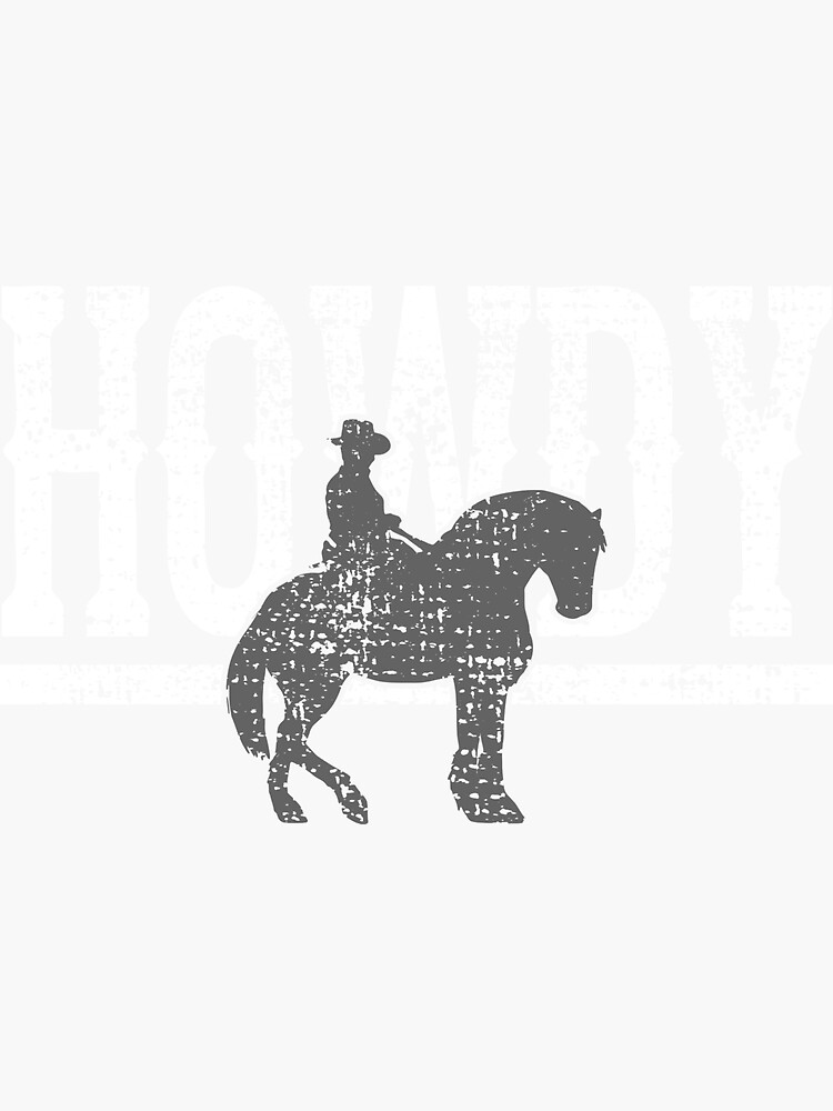 "Rodeo Cowboy Howdy" Sticker for Sale by 4tomic | Redbubble