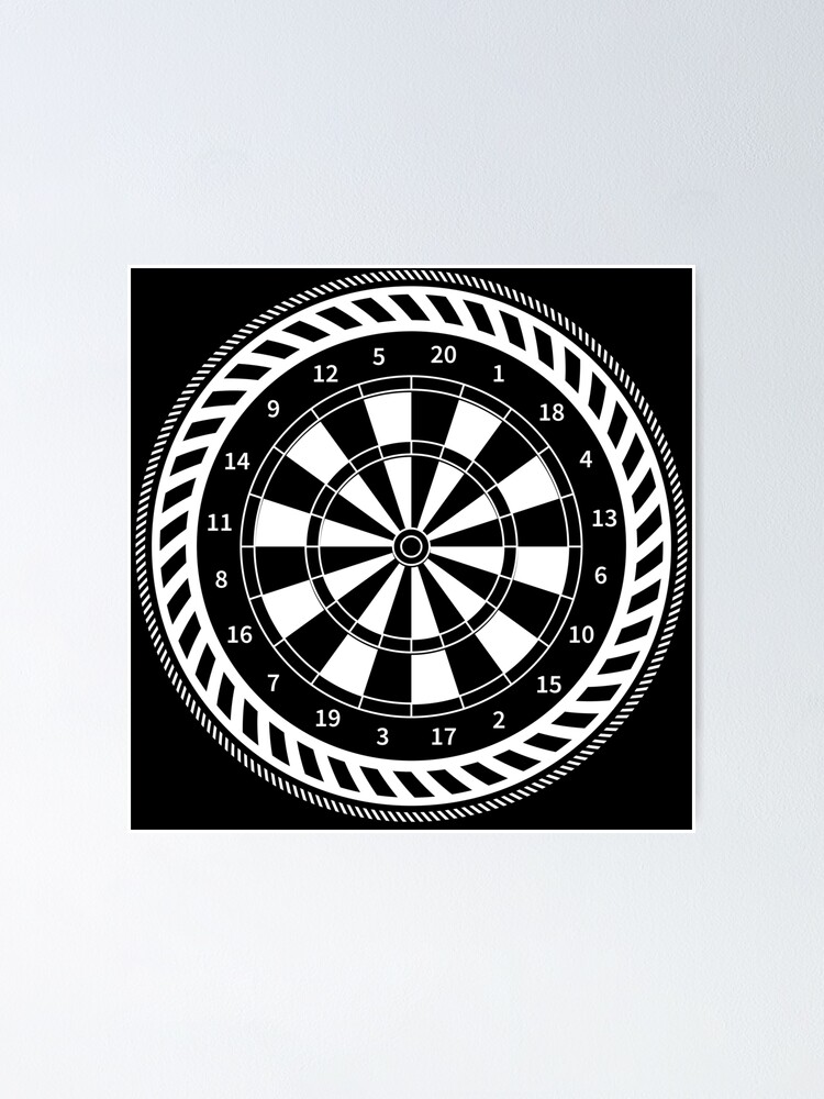 "Dart Darts 180 3D Champion Sport Club Association Arrow Gift" Poster ...