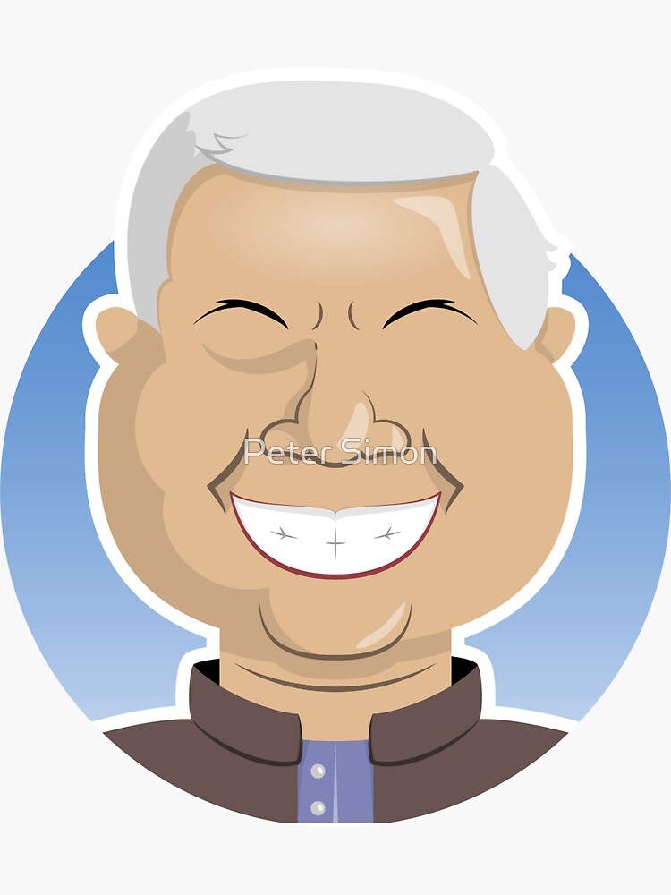 "Muhammad Yunus" Sticker by ThePeterSimon | Redbubble
