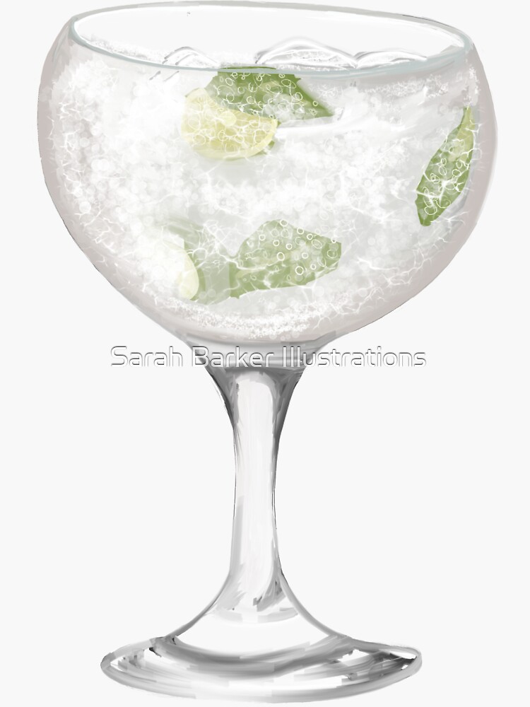 "Chin chin gin gin " Sticker by Designsbysazyb | Redbubble