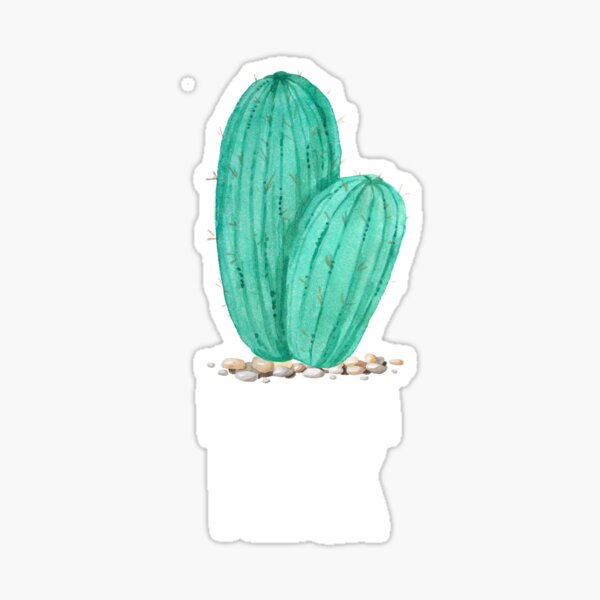 "Succulent Cactus Funny Cactus Succulent Pun Don't Be A Prick" Sticker ...