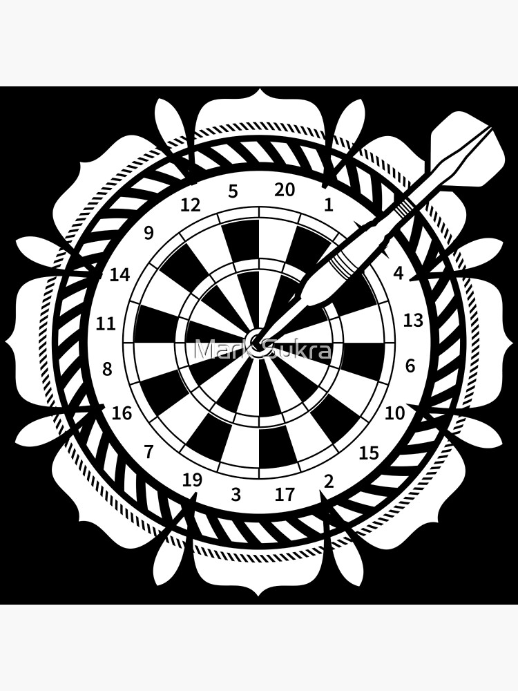 "Dart Darts 180 3D Champion Sport Club Association Arrow Gift" Poster ...