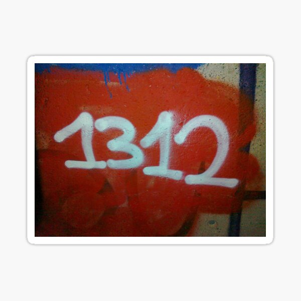 "1312 ACAB" Sticker for Sale by Peany | Redbubble