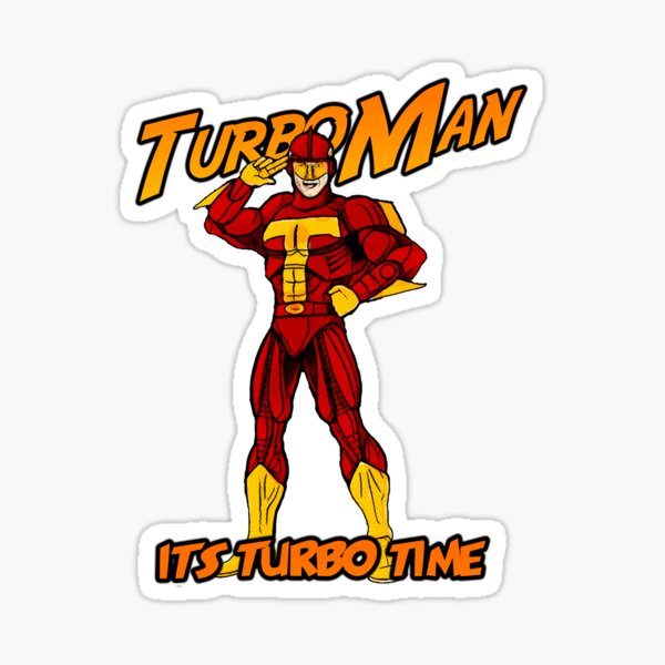 "Turbo Man" Sticker von JTK667 | Redbubble