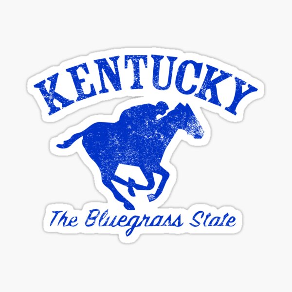 "Kentucky Bluegrass State Horses Adventure Vintage Retro Grunge United ...
