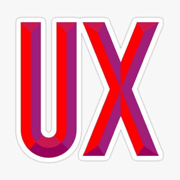"UX - User Experience Design" Sticker for Sale by minarama | Redbubble